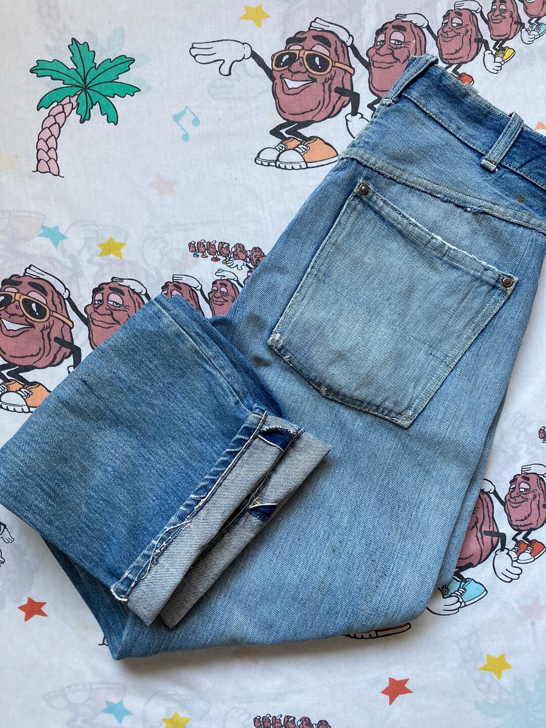 Vintage 40s JC Penny Foremost Half Selvedge Donut Button Crotch Rivet ...