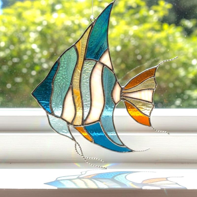 Stained Glass Fish - Etsy