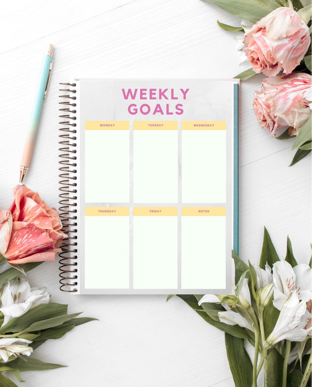 Weekly Goals Printable | Goals Printable | Goals Digital Print - Etsy