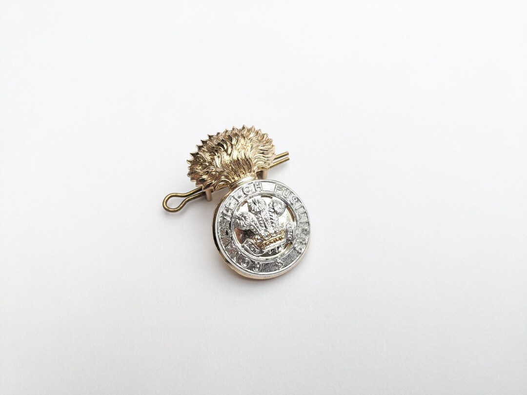 Royal Welch Regiment of Fusiliers Pin, Vintage Regimental Cap Badge ...