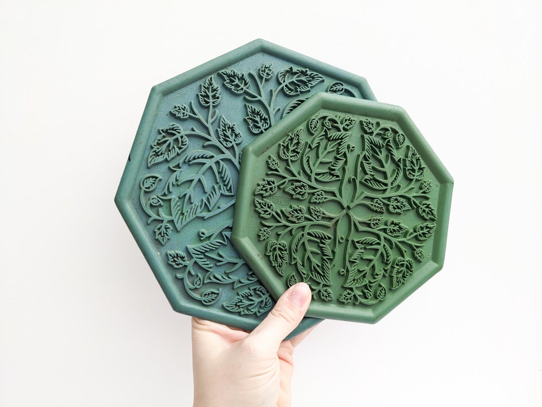 Vintage Rubber Mats Pair, Suba Maid, Made in England, Octagonal Pan ...