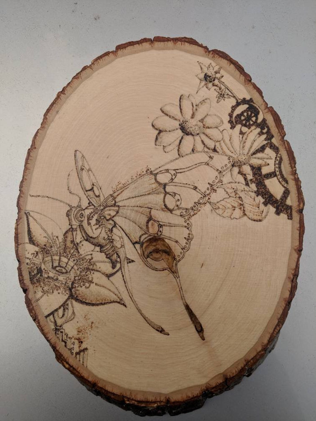 Wood Burning: Mechanical Nectar - Etsy