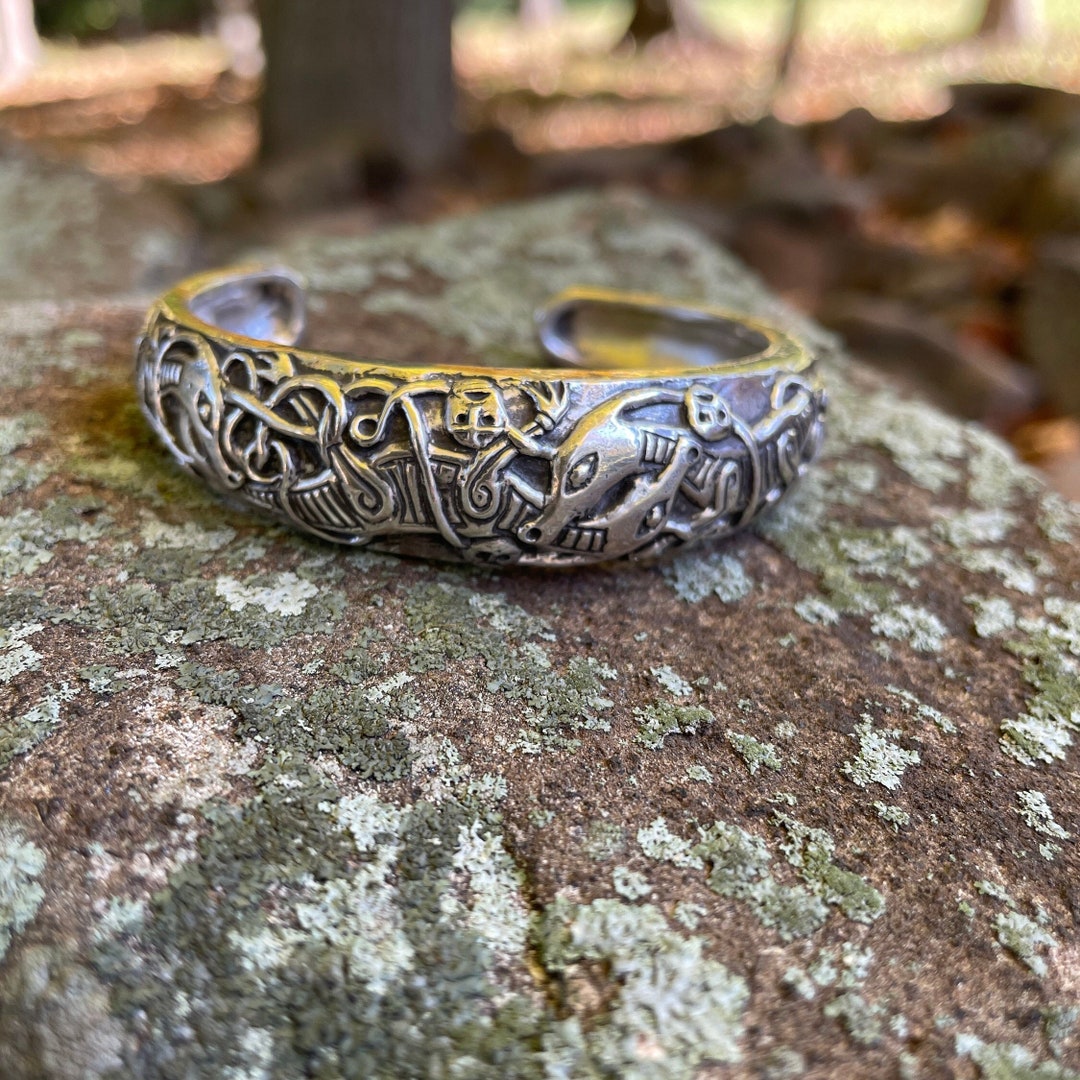 Jelling Style Viking Bracelet - Etsy