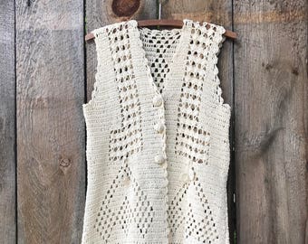 Macrame vest | Etsy