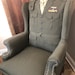 Military Uniform Wingback Chair - Etsy