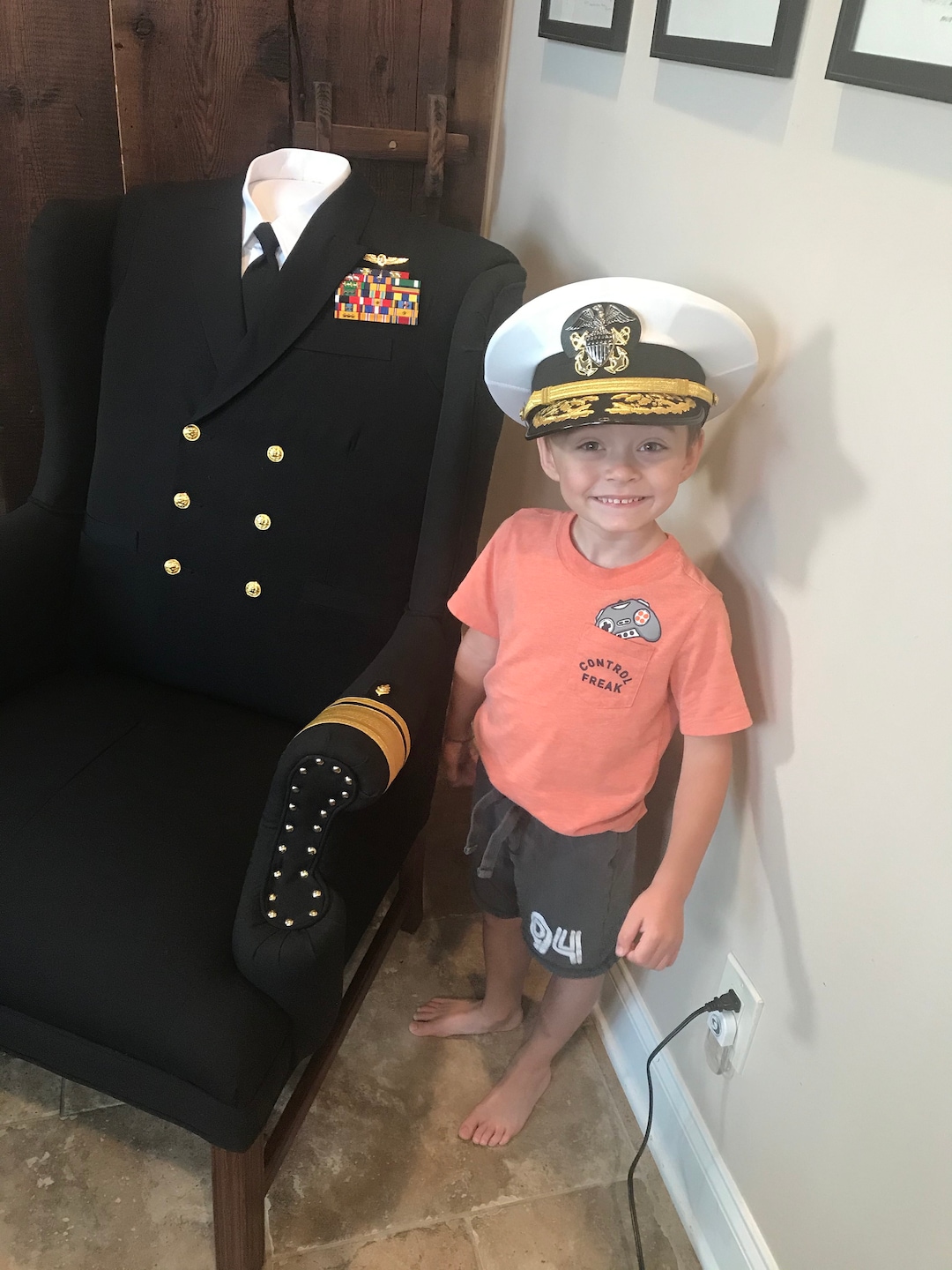 Military Uniform Wingback Chair - Etsy