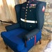 Military Uniform Wingback Chair - Etsy