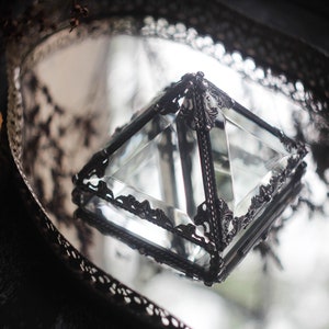 Big Pyramid Glass Box, Glass Casket, Geometric Box, Geometric Glass Box ...