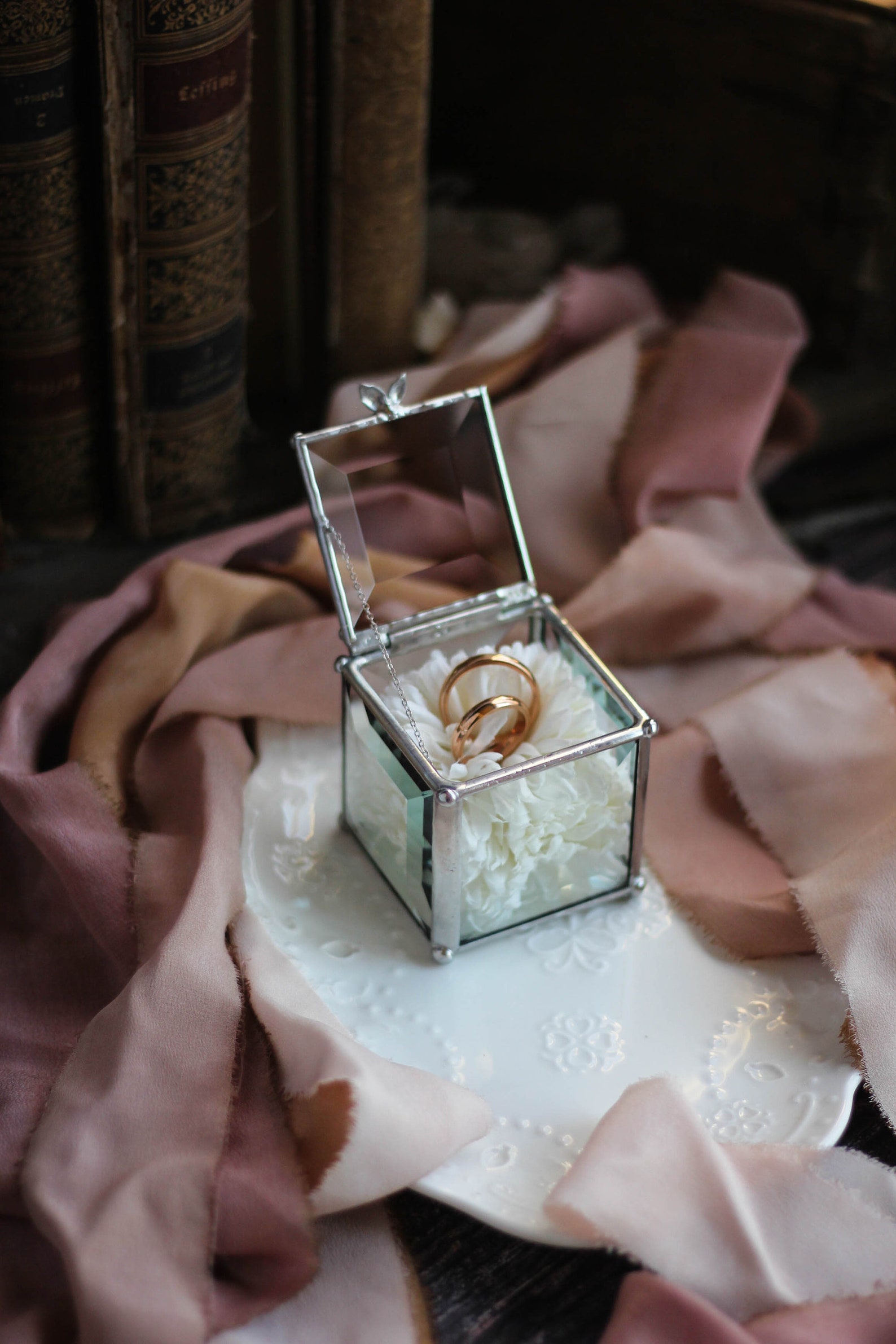 5x5x5cm Little Square Glass Box Ring Box Geometric Glass Box - Etsy