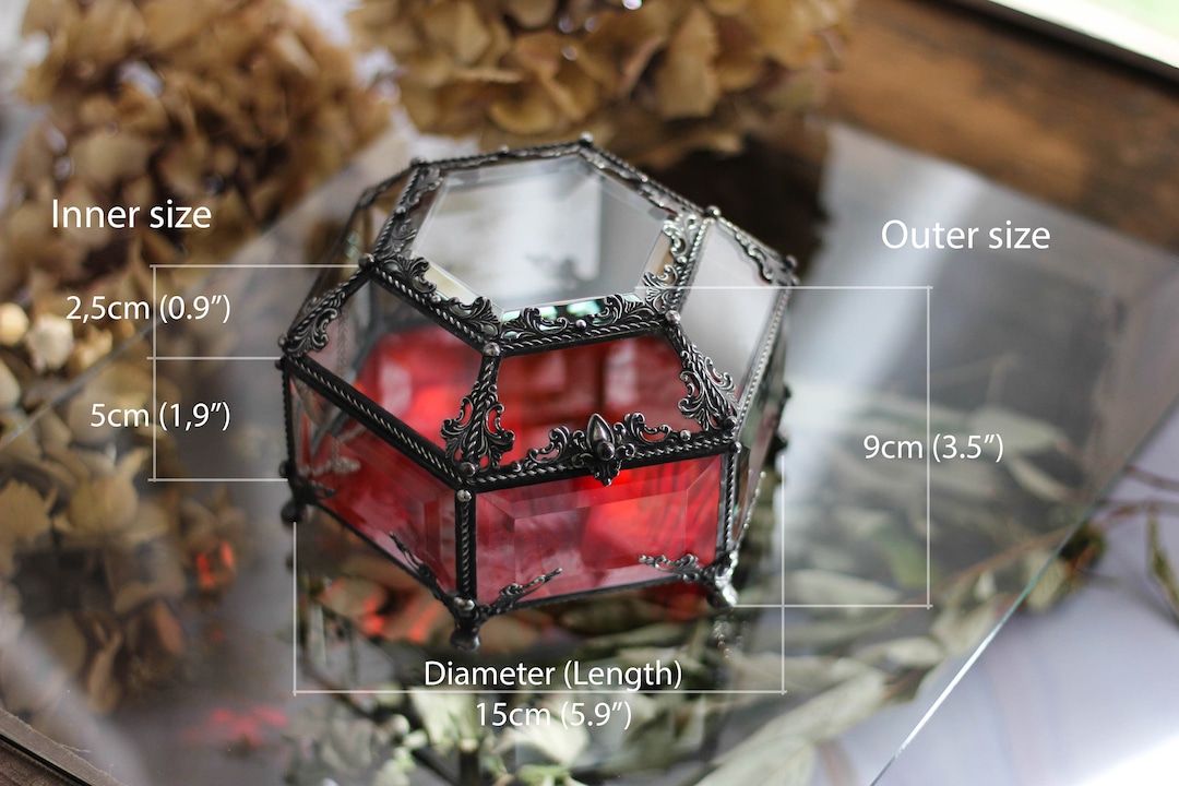 Box "royal Ball", Vintage, Display Box for Jewelery, Hexagon Box ...