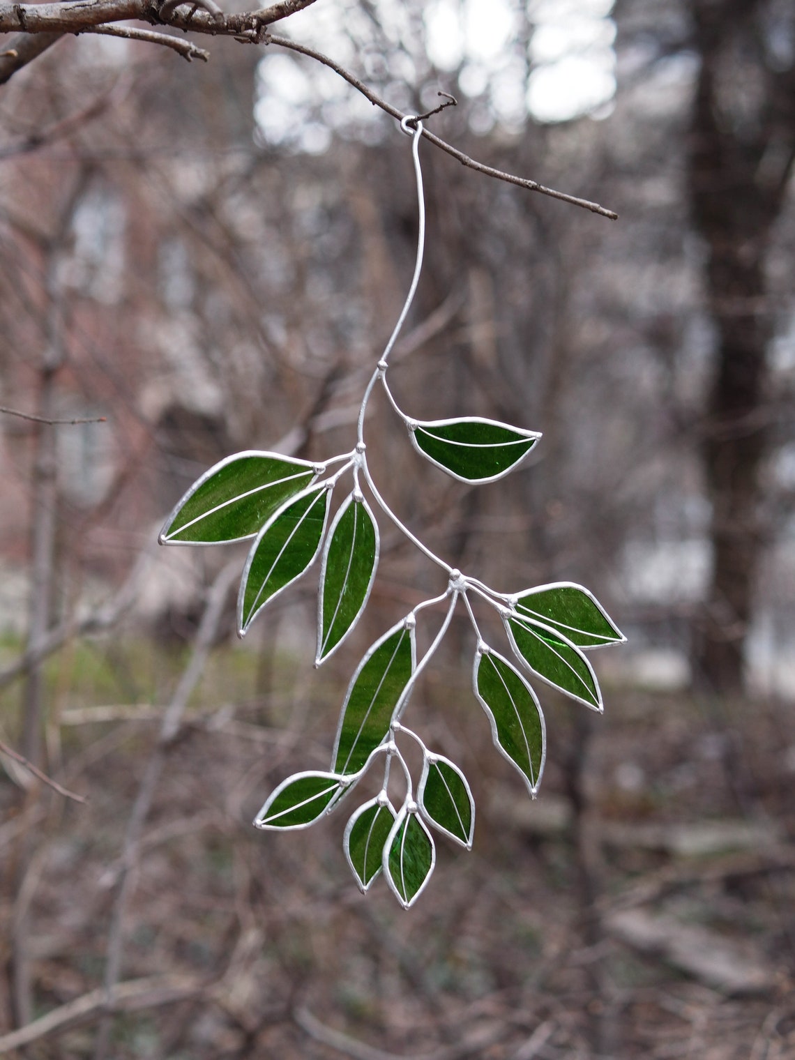 Stained Glass Tree Branch Stained Glass Window Hangings - Etsy