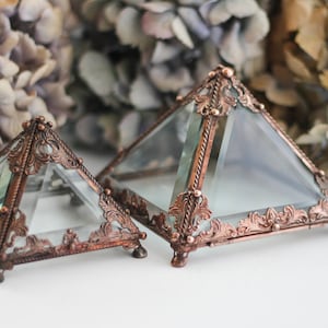 Big Pyramid Glass Box, Glass Casket, Geometric Box, Geometric Glass Box ...