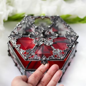 Box "royal Ball", Vintage, Display Box for Jewelery, Hexagon Box ...