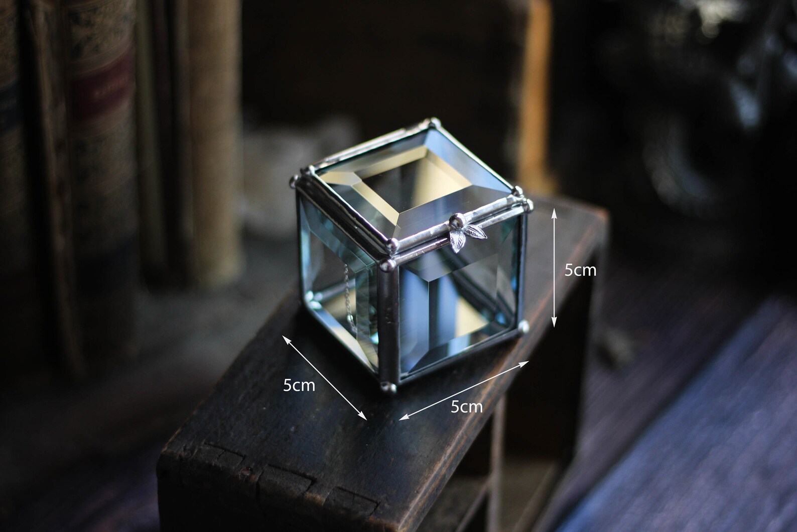 5x5x5cm Little Square Glass Box Ring Box Geometric Glass Box - Etsy