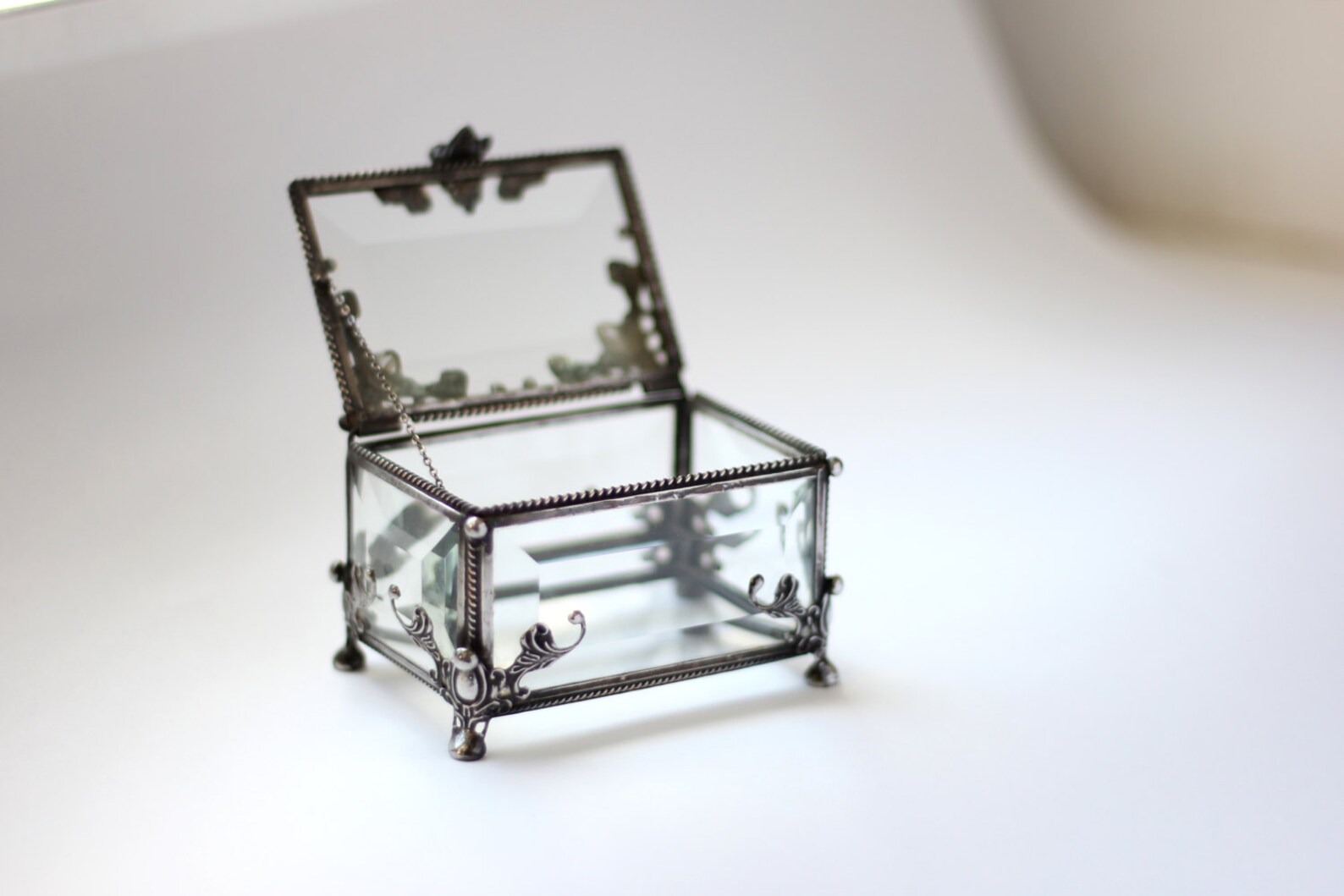 7.5x5x4cm Rectangular Glass Ring Box Glass Box Engagement - Etsy