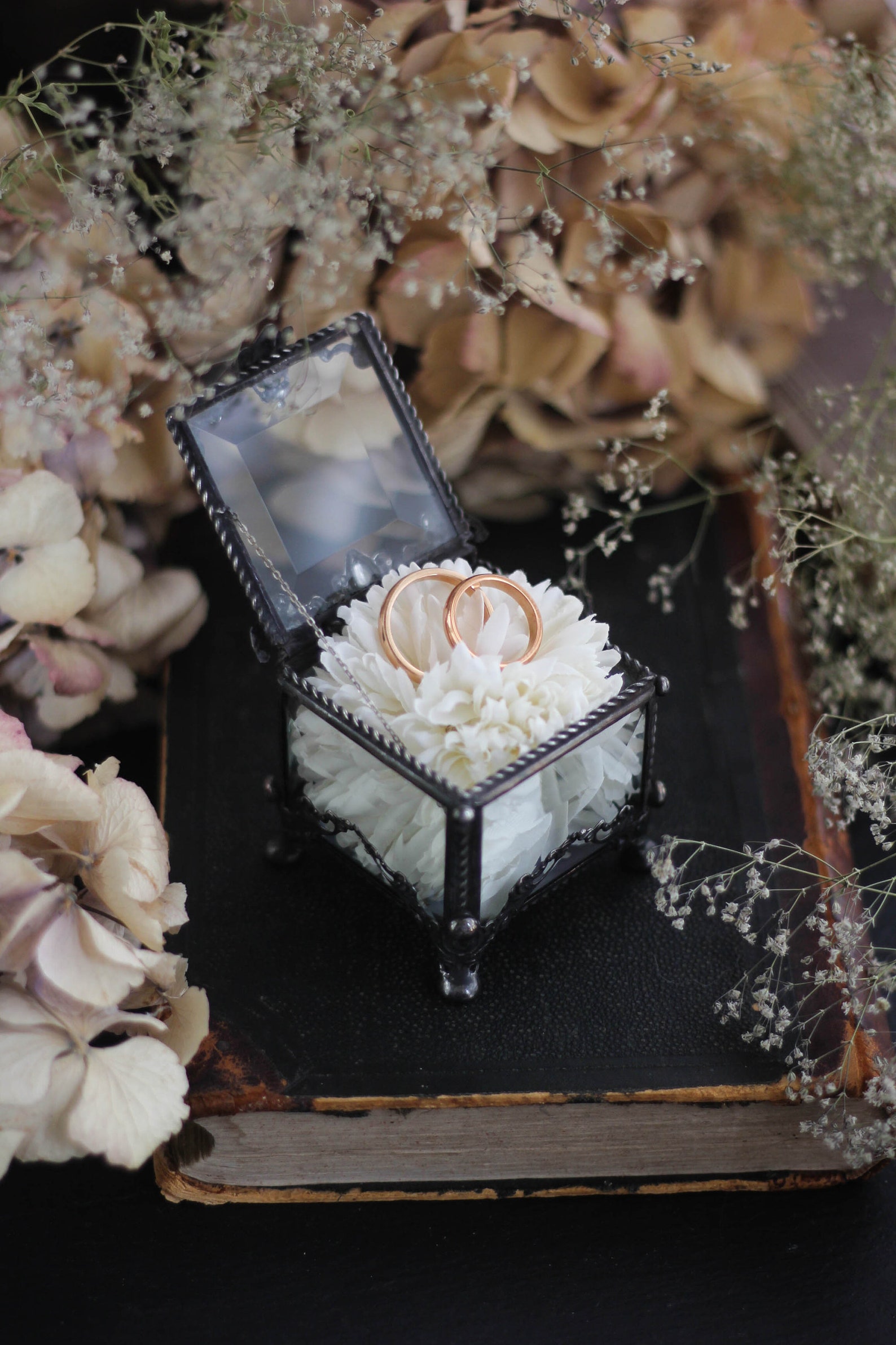 5x5x4cm Little Square Glass Box Ring Box Geometric Glass - Etsy