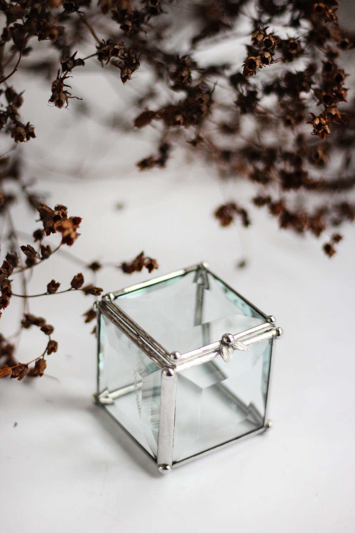5x5x5cm Little Square Glass Box Ring Box Geometric Glass Box - Etsy