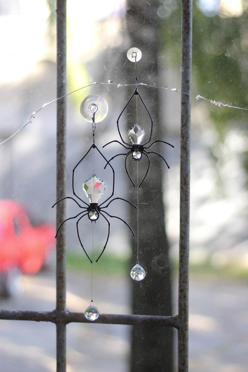 Stained Glass Spider Big Suncatcher Stained Glass Window - Etsy