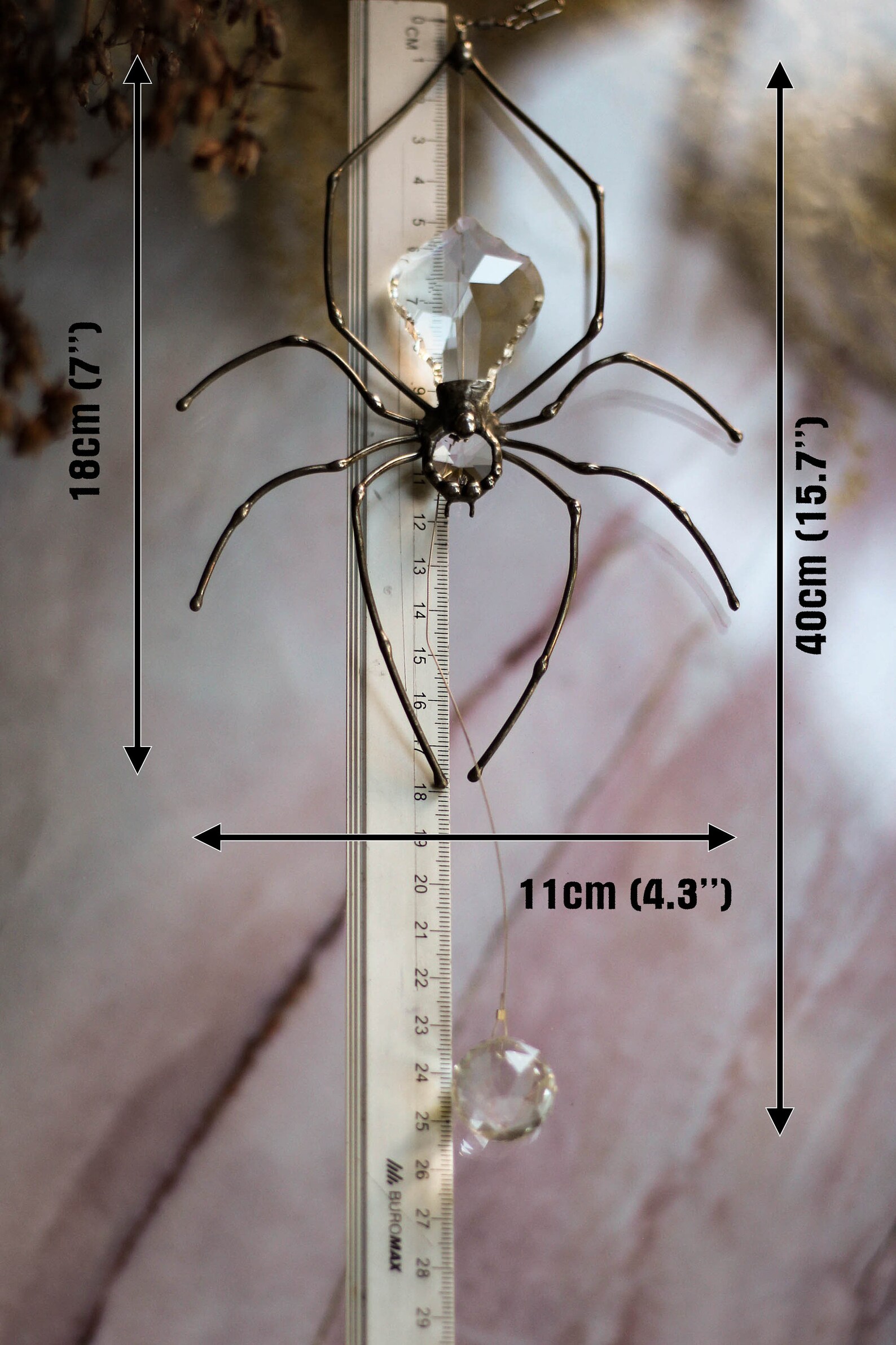 Stained Glass Spider Big Suncatcher Stained Glass Window - Etsy