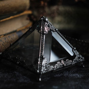 Big Pyramid Glass Box, Glass Casket, Geometric Box, Geometric Glass Box ...
