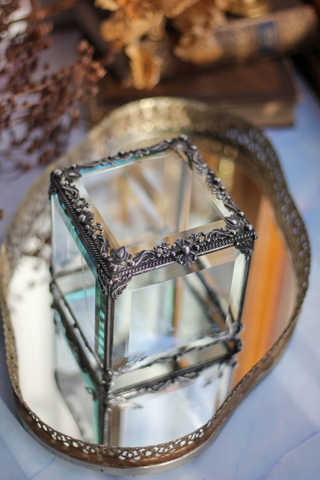 Cubic Casket, Glass Display Box, Clear Glass Jewelry Box, Glass Box ...