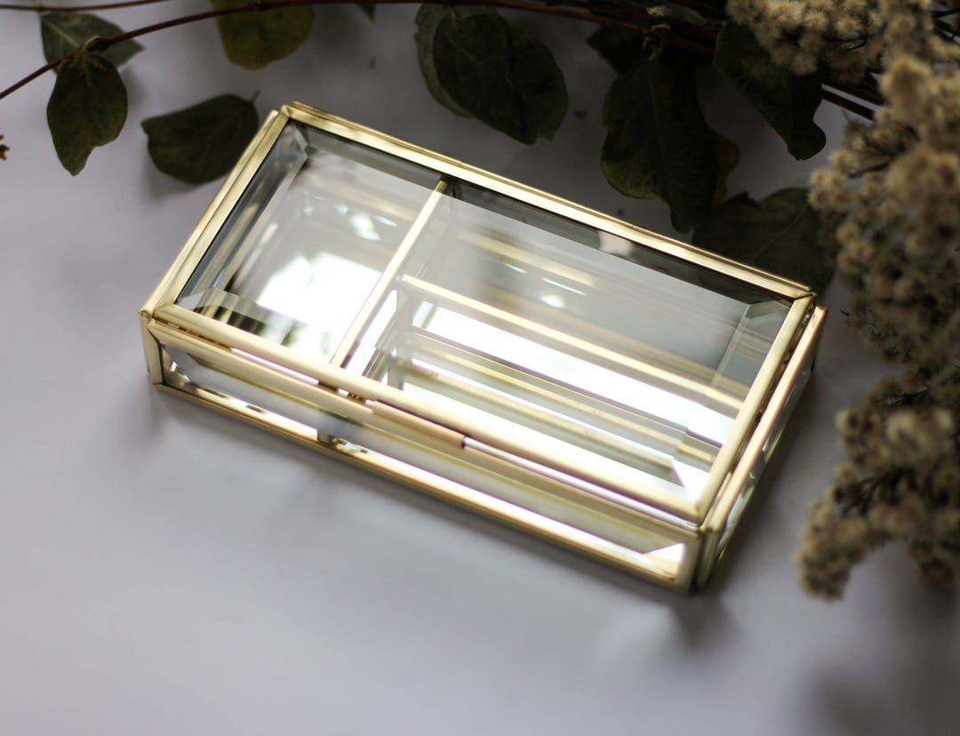 Rectangular Brass Box Golden Box Ring Box Rectangular Ring - Etsy