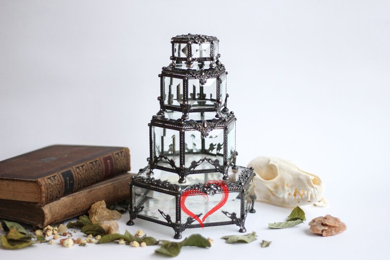 Box "royal Ball", Vintage, Display Box for Jewelery, Hexagon Box ...