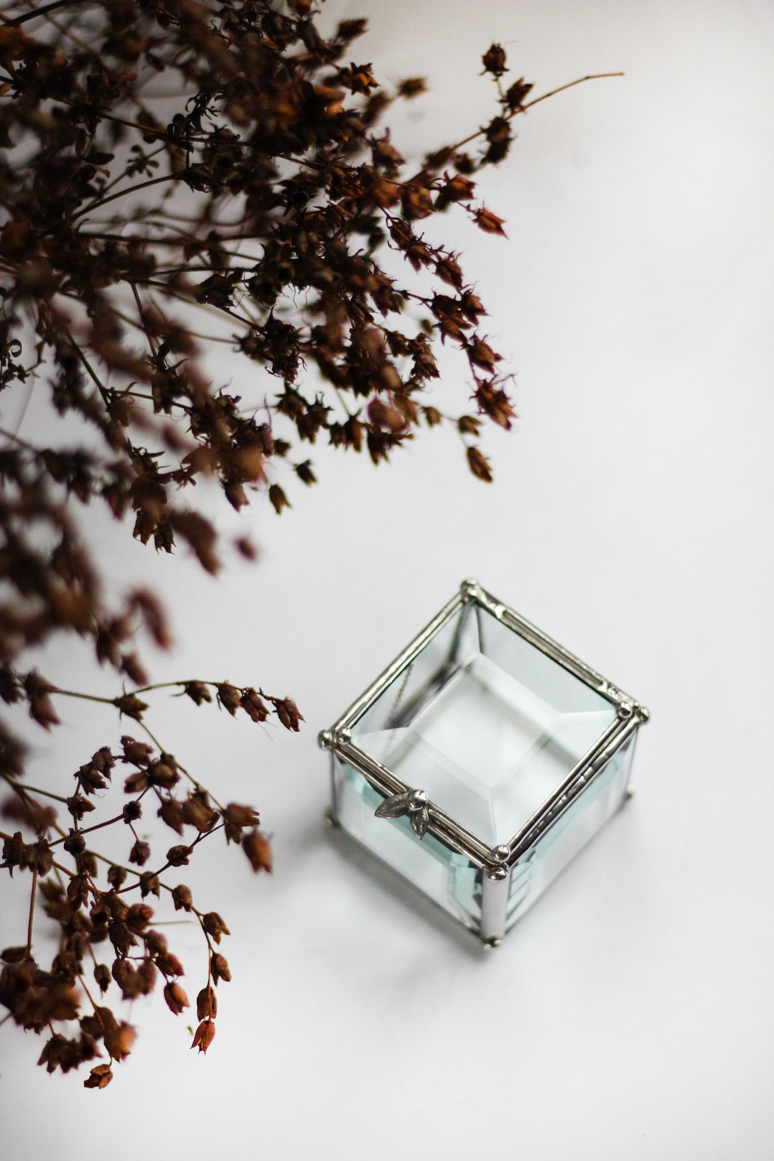5x5x5cm Little Square Glass Box Ring Box Geometric Glass Box - Etsy