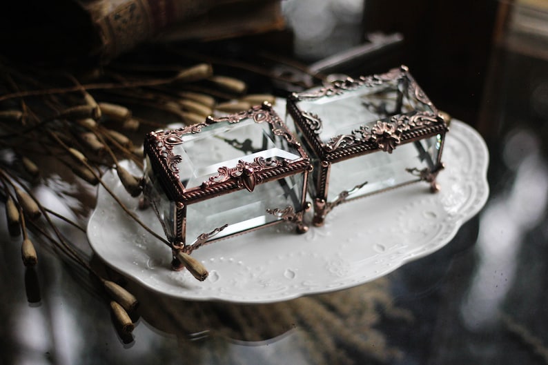 7.5x5x4cm Rectangular Glass Ring Box, Glass Box, Engagement Ring Box ...
