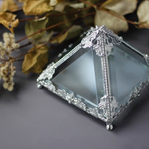 Big Pyramid Glass Box, Glass Casket, Geometric Box, Geometric Glass Box ...