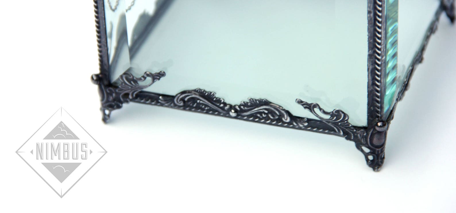 Cubic Casket Glass Display Box Clear Glass Jewelry Box | Etsy