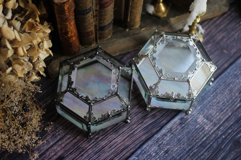 Box "royal Ball", Vintage, Display Box for Jewelery, Hexagon Box ...