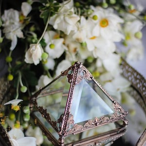 Big Pyramid Glass Box, Glass Casket, Geometric Box, Geometric Glass Box ...