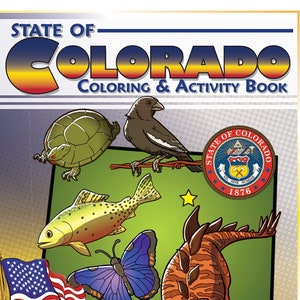 Colorado State Coloring Book 8.5 X 11 - Colorado Coloring Book ...