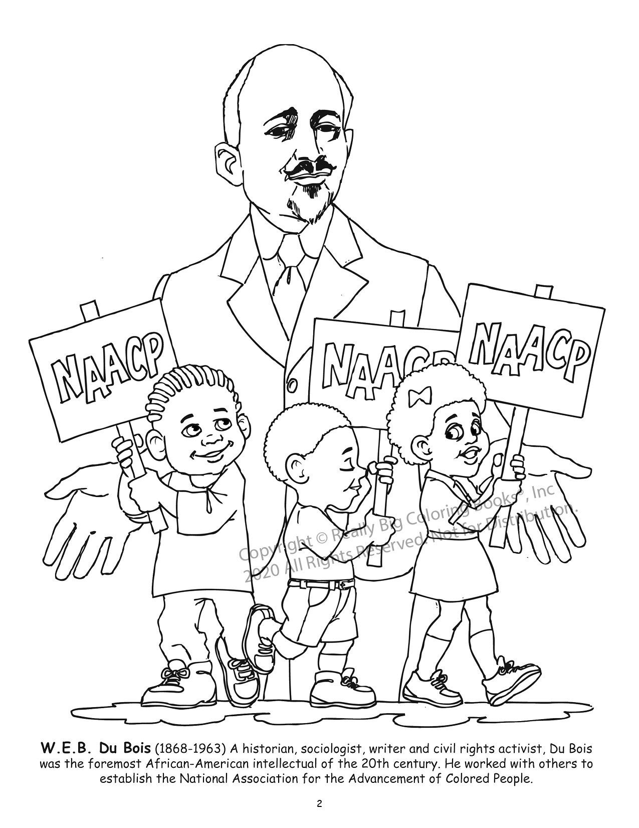 African American Coloring Book Educational - African American Leaders ...