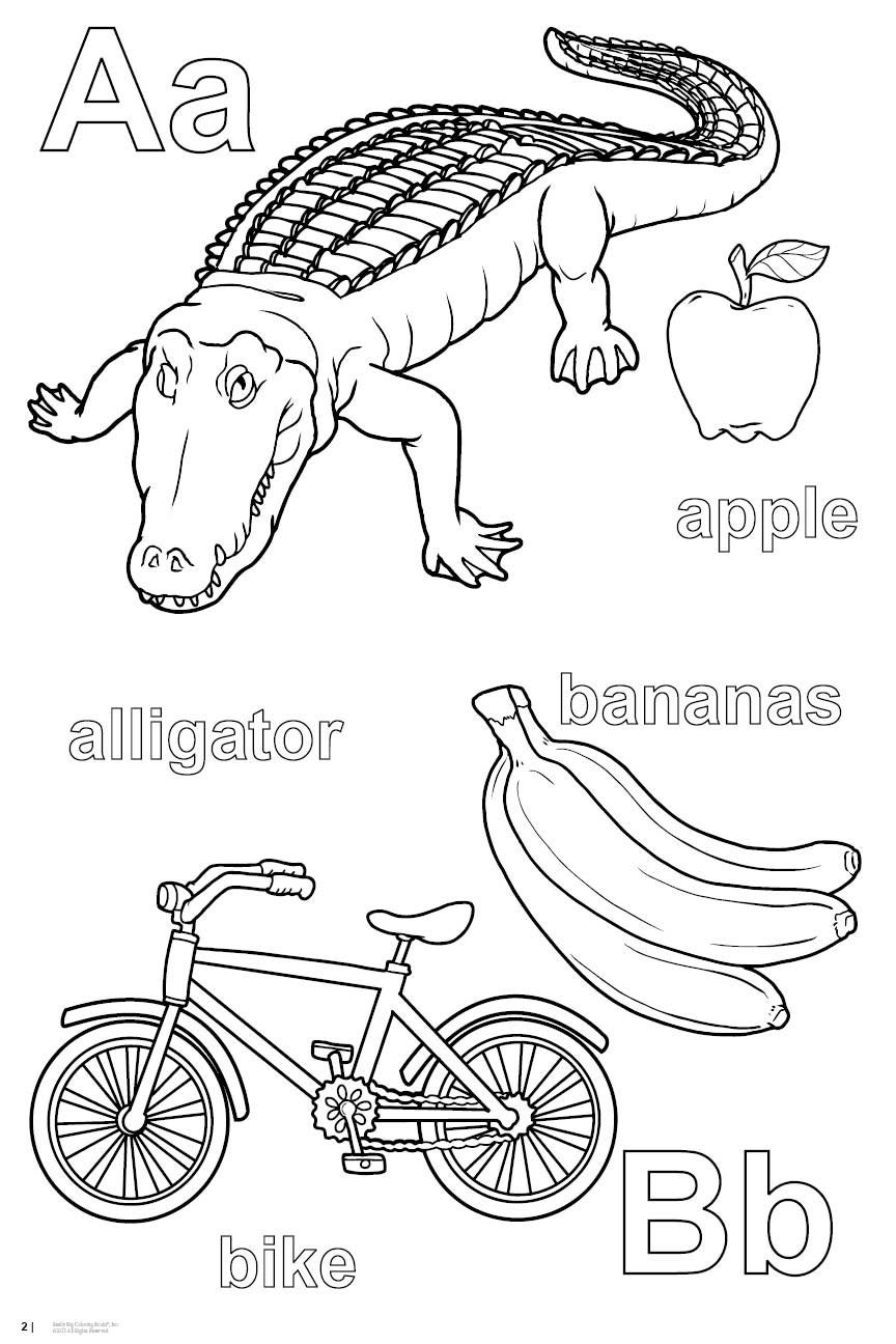 ABC 123 Learn My Letters and Numbers Coloring Book 12 X 18 - Etsy