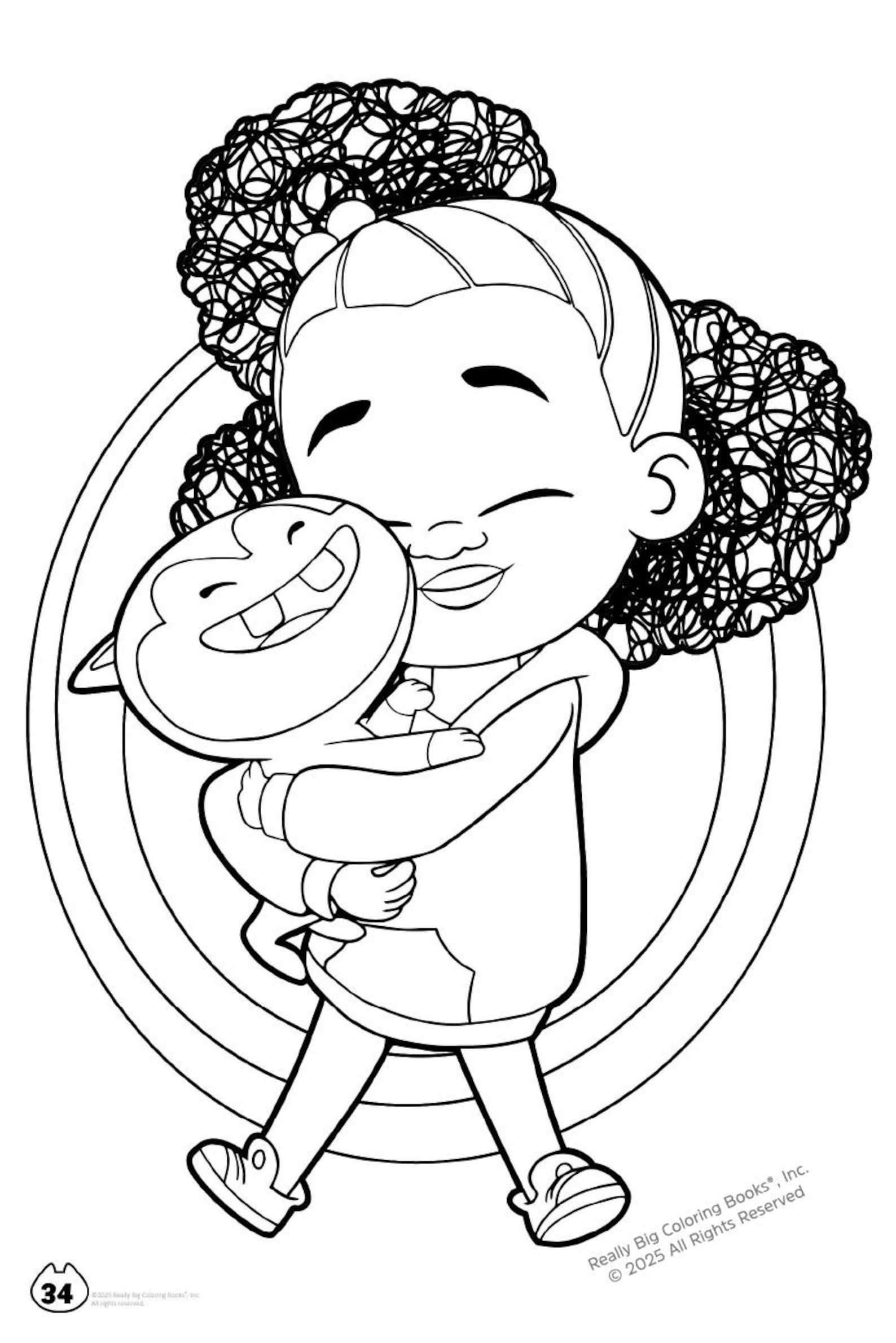 Lyla in the Loop Giant Coloring Book - Etsy