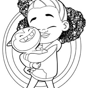 Lyla in the Loop Giant Coloring Book - Etsy