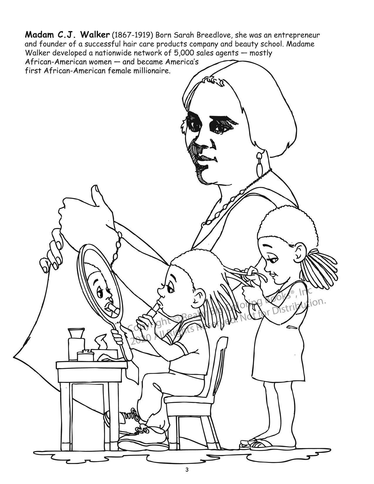 African American Coloring Book Educational - African American Leaders ...