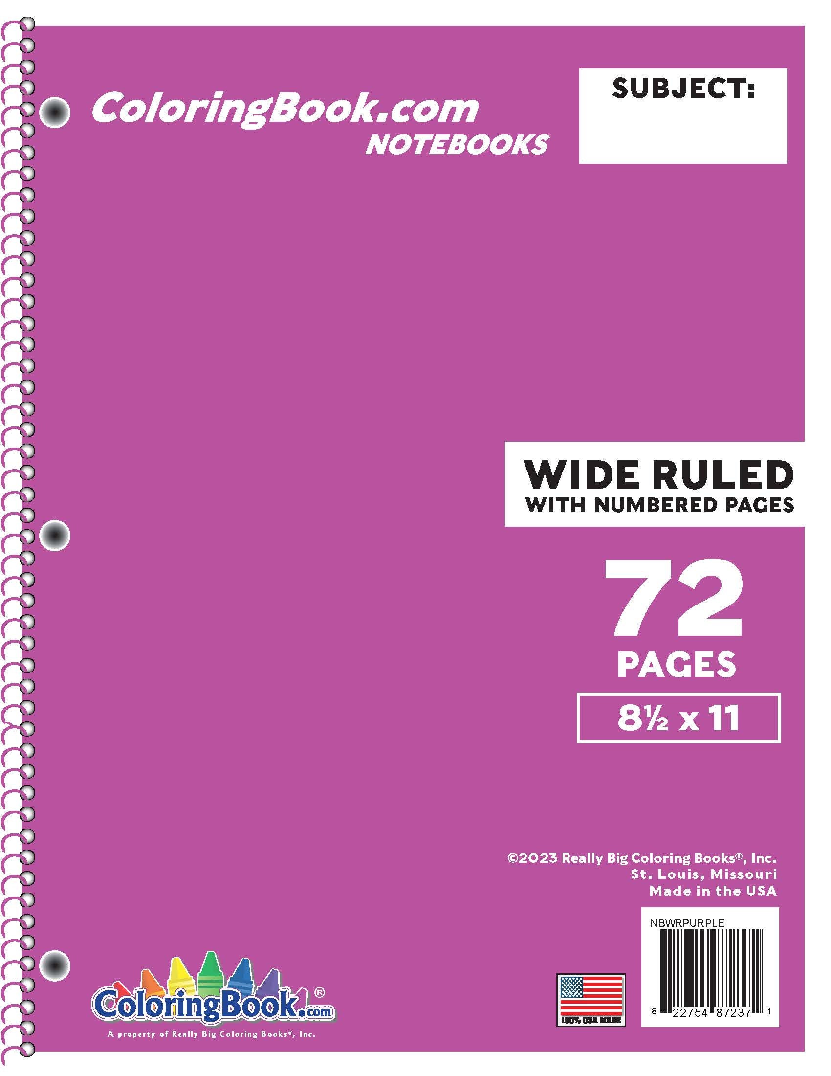 RBCB Wide Ruled Notebooks With Numbered Pages - Etsy