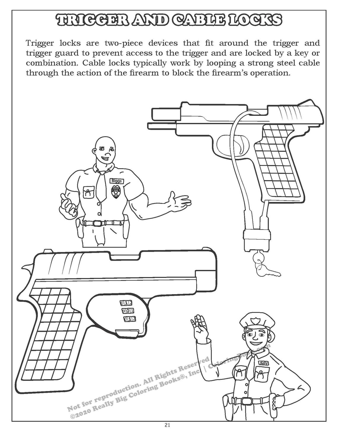 Gun Safety Coloring Book 8.5"x11" - Etsy