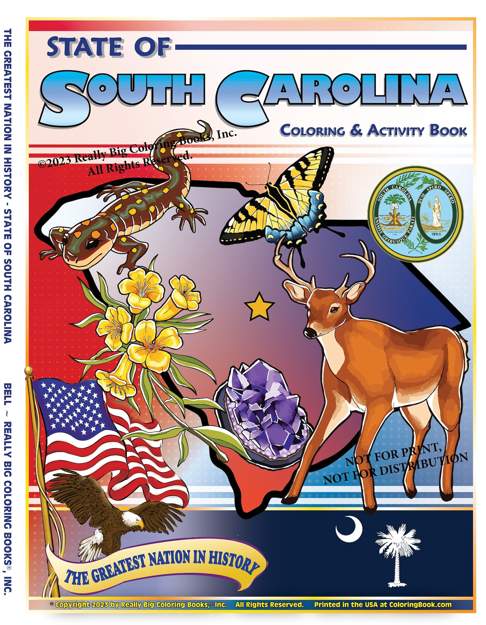 South Carolina State Coloring Book - Etsy