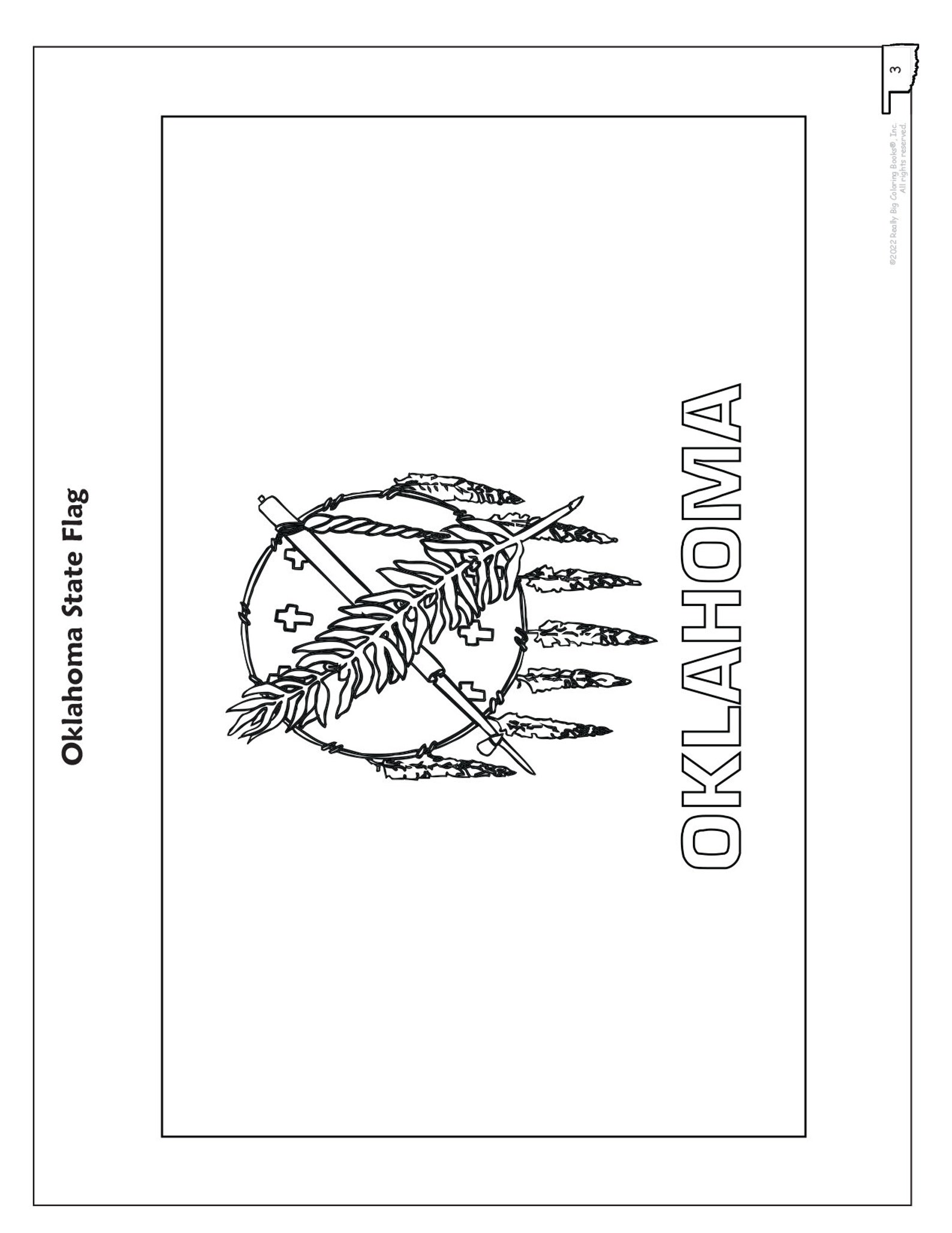 Oklahoma State Coloring Book 8.5 X 11 - Oklahoma Coloring Book ...