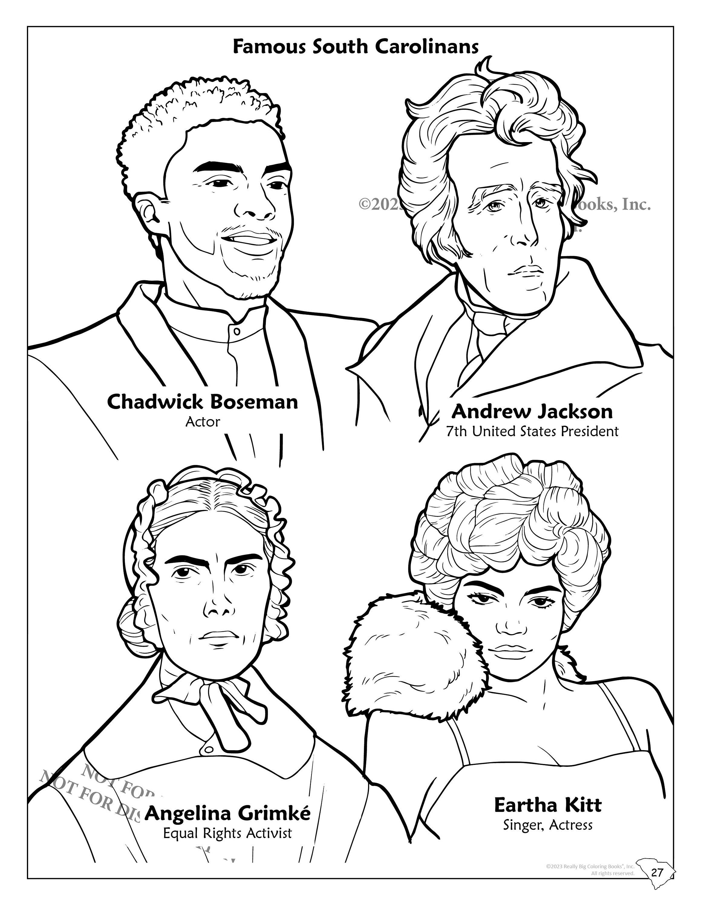 South Carolina State Coloring Book - Etsy