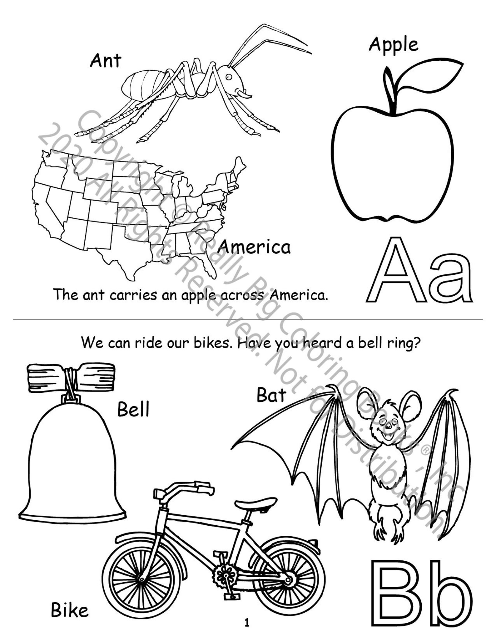 ABC-123 Coloring Book 8.5"x11" - Etsy