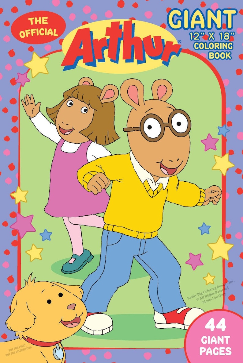 Arthur Giant Coloring Book 12 X 18 - Etsy