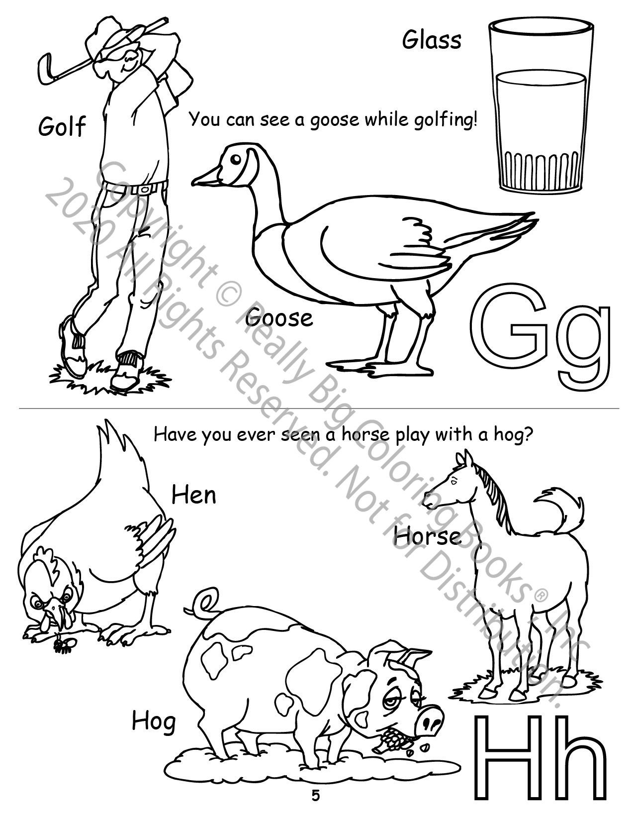 ABC-123 Coloring Book 8.5"x11" - Etsy