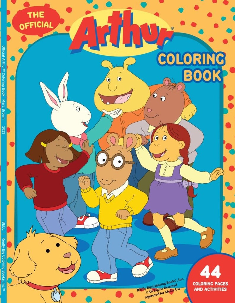 Arthur® Coloring Book Official - Etsy