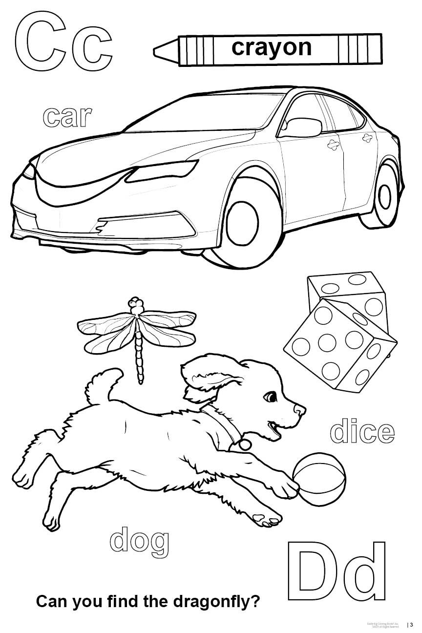 ABC 123 Learn My Letters and Numbers Coloring Book 12 X 18 - Etsy