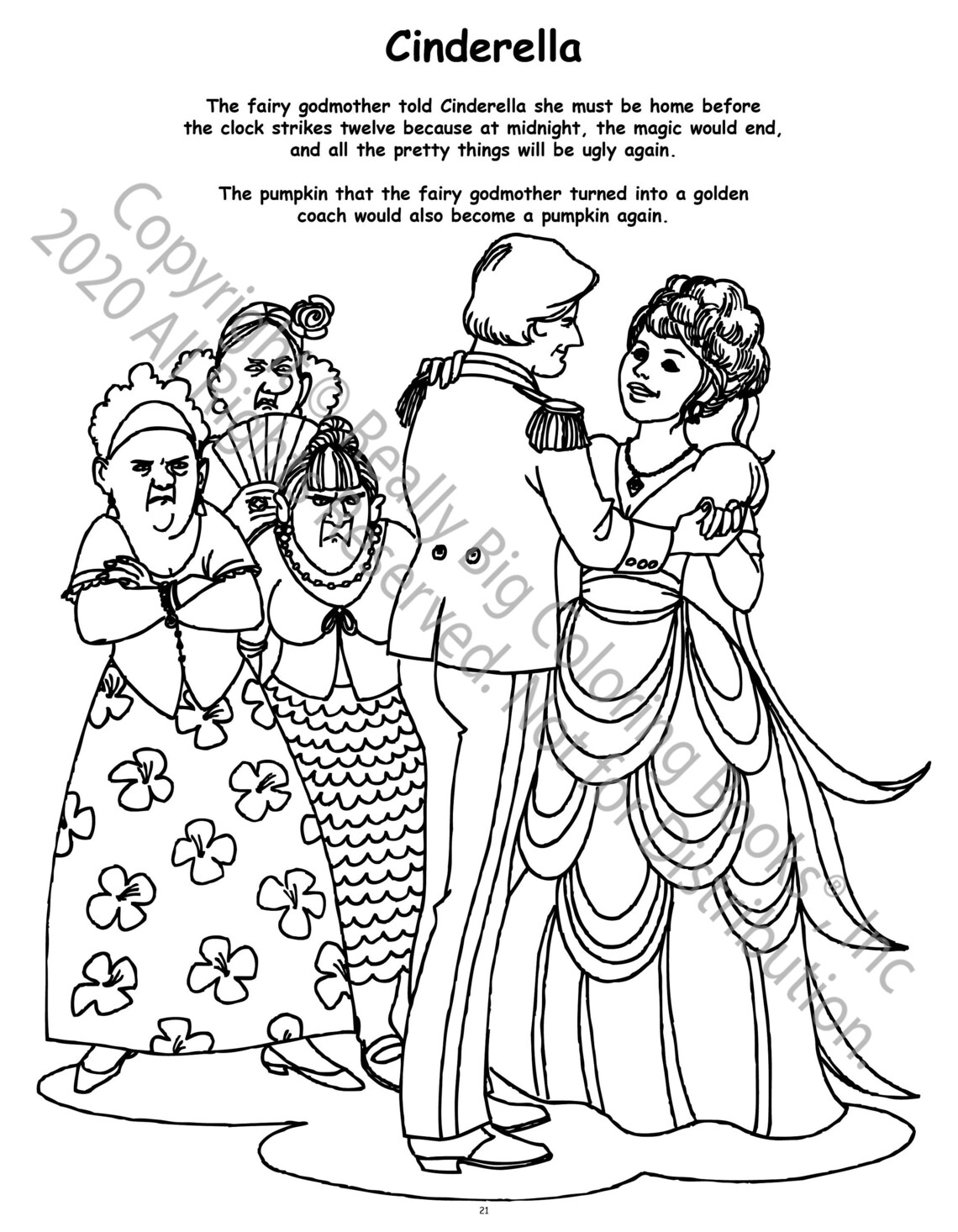 Fairy Tales & Nursery Rhymes Coloring Book 8.5x11 - Etsy
